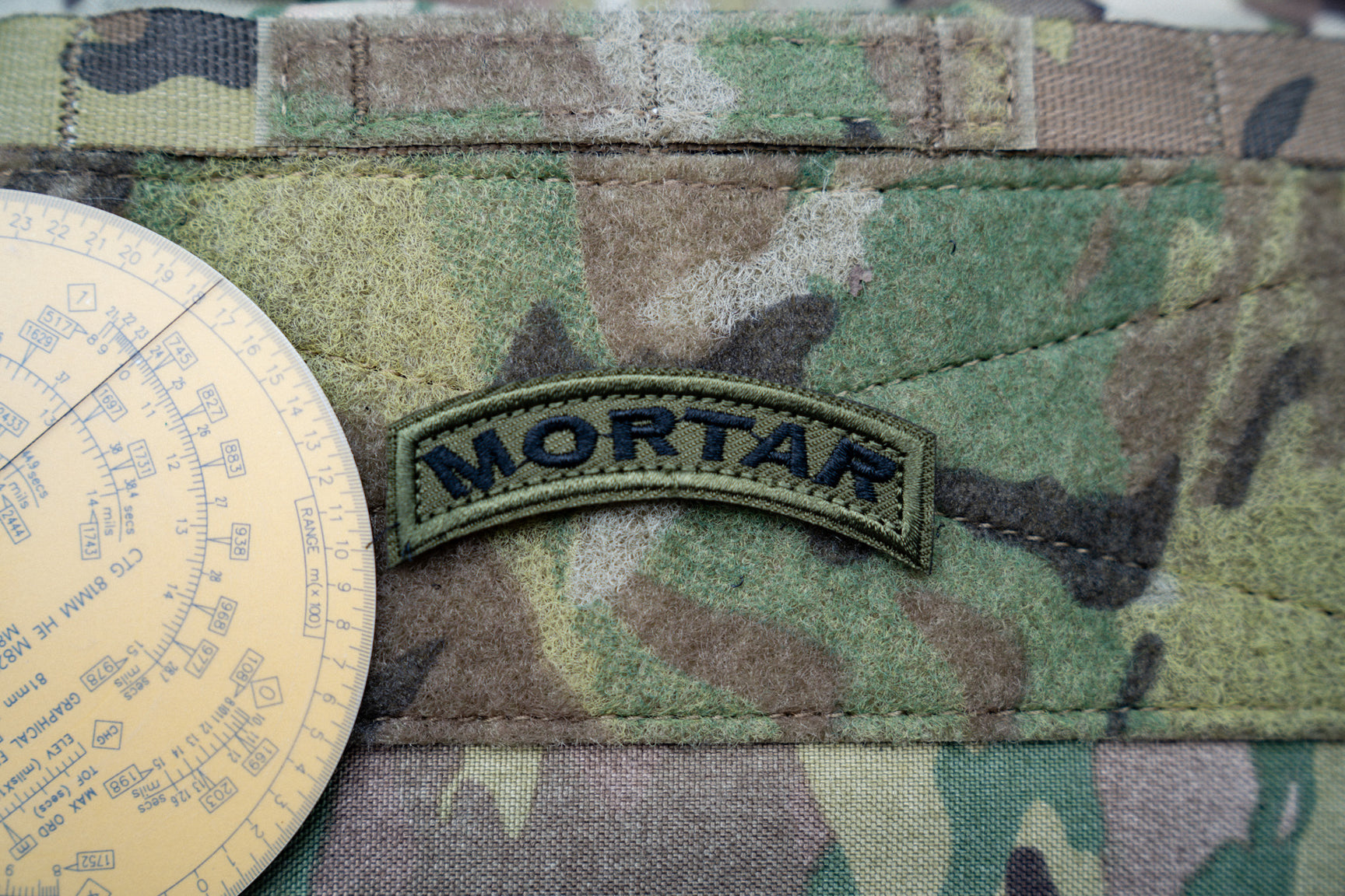 Subdued Embroidered Mortar Tab – Fire For Effect LLC