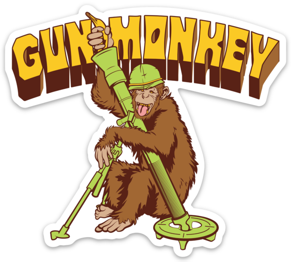 Gun Monkey Sticker – Fire For Effect LLC